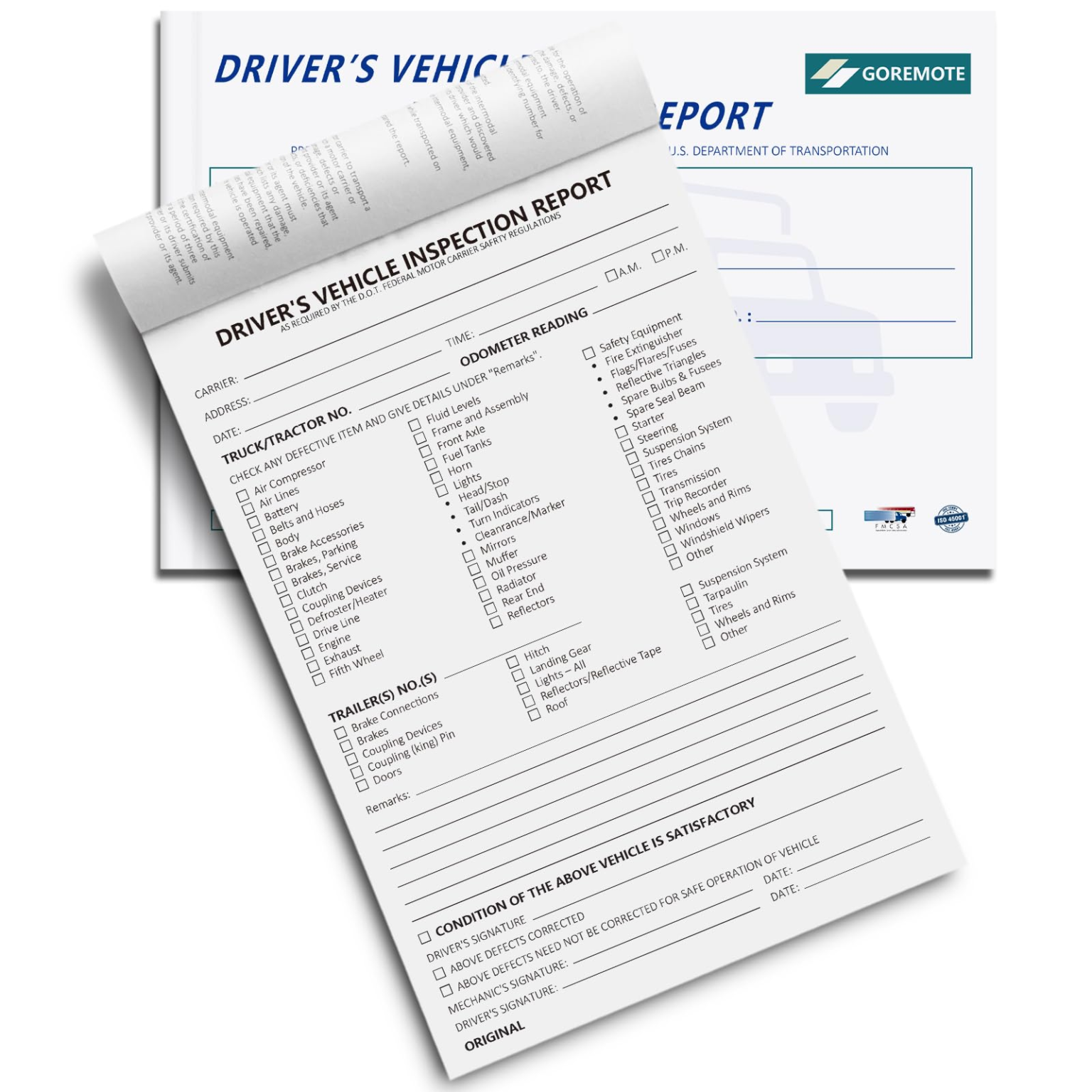 Templates for documents and records that simplify DOT inspection ...